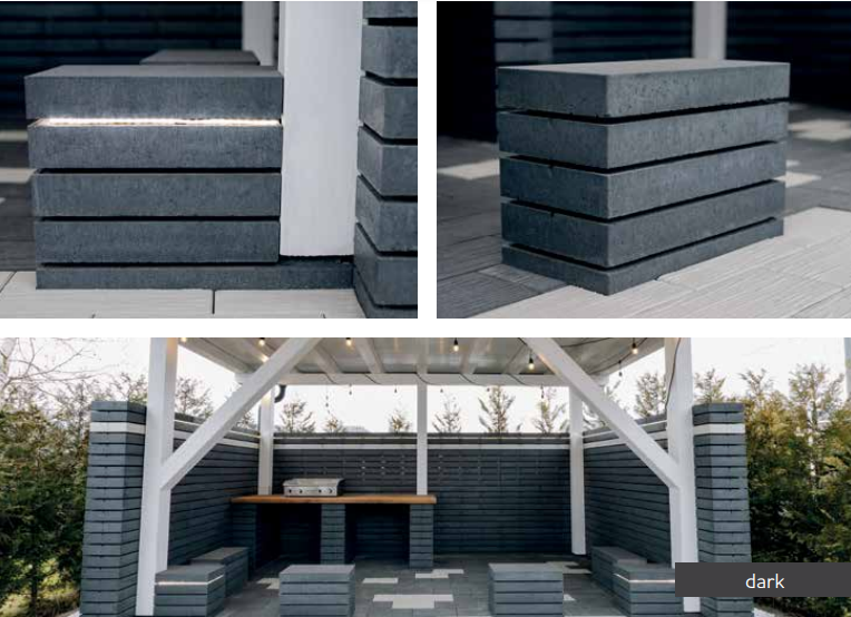 Detalii produs Element Gard Modulo Slim 40x20x9 cm