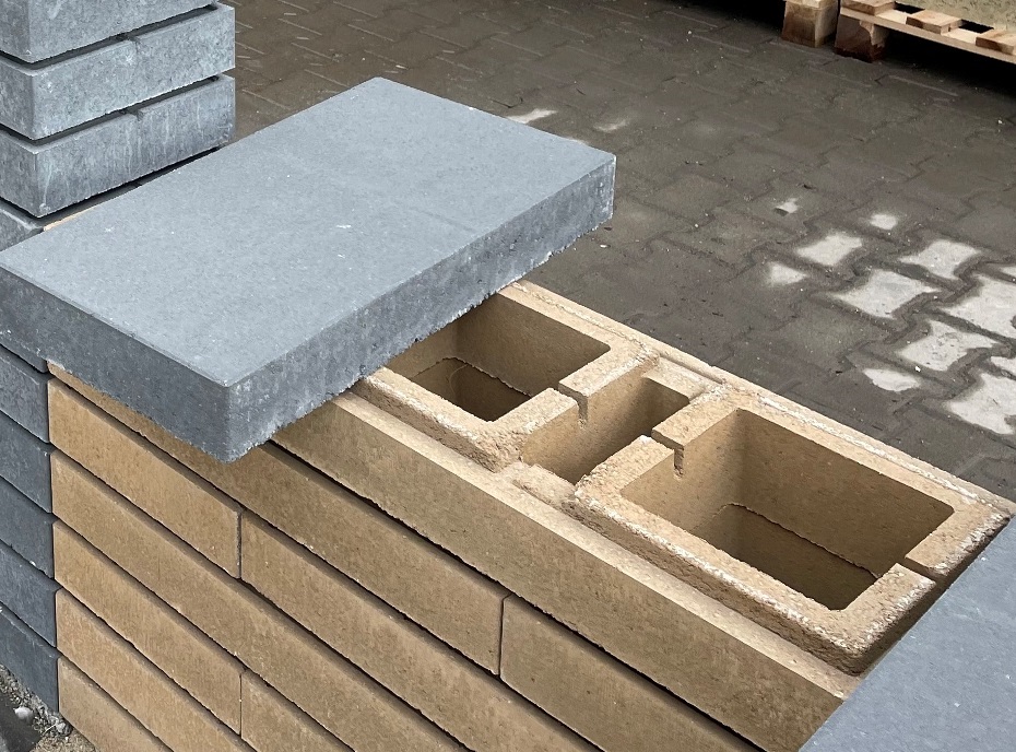 Detalii produs Element Gard Modulo Slim 40x20x9 cm, Sahara